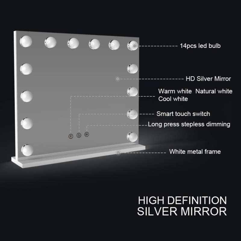 DP336 14 LED Bulbs Hollywood Makeup mirror with lights