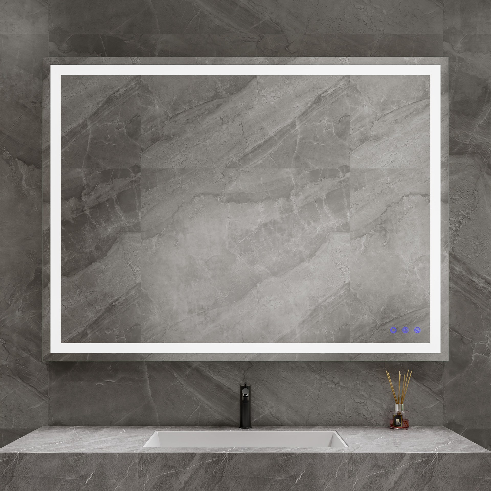 Customizable Smart Vanity LED Bathroom Mirrors | DAPAI Mirror DP349