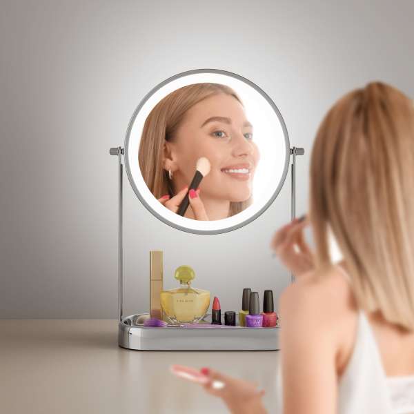 RM413 Double Sided Vanity Mirror With LED Lights - 10X Magnifying ...